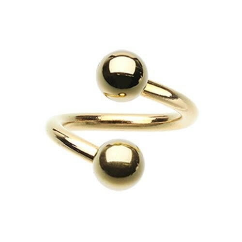 Gold Plated Basic Twist Spiral Ring - Walmart.com