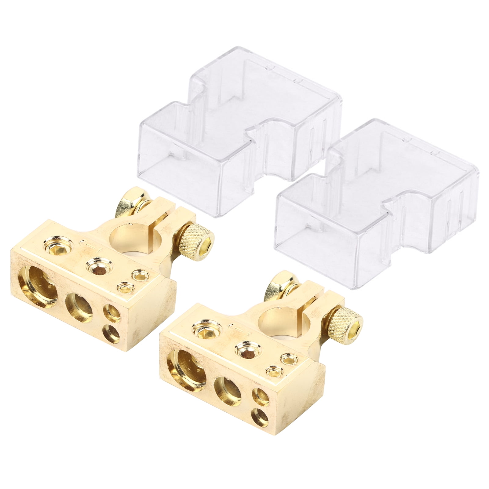 Gold Plated Car Battery Terminal Connectors, Pair of Positive ...
