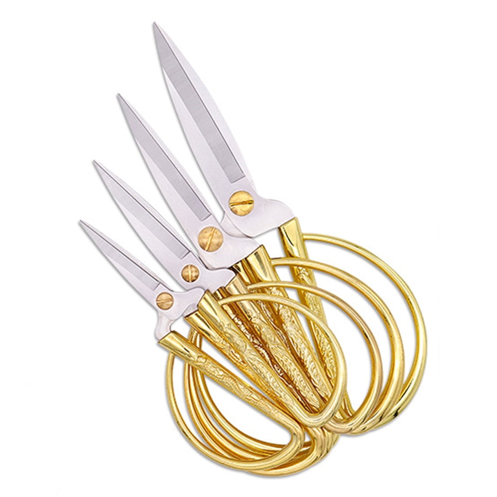 Gold Plated Dragon and Phoenix Relief Design Bonsai Scissors, Chinese ...