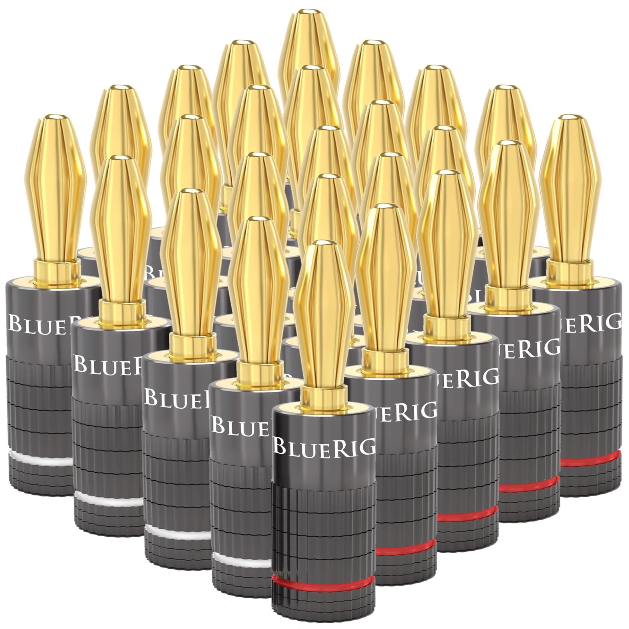 Gold Plated Dual Screw Banana Plugs Connector Set for Audio Systems ...