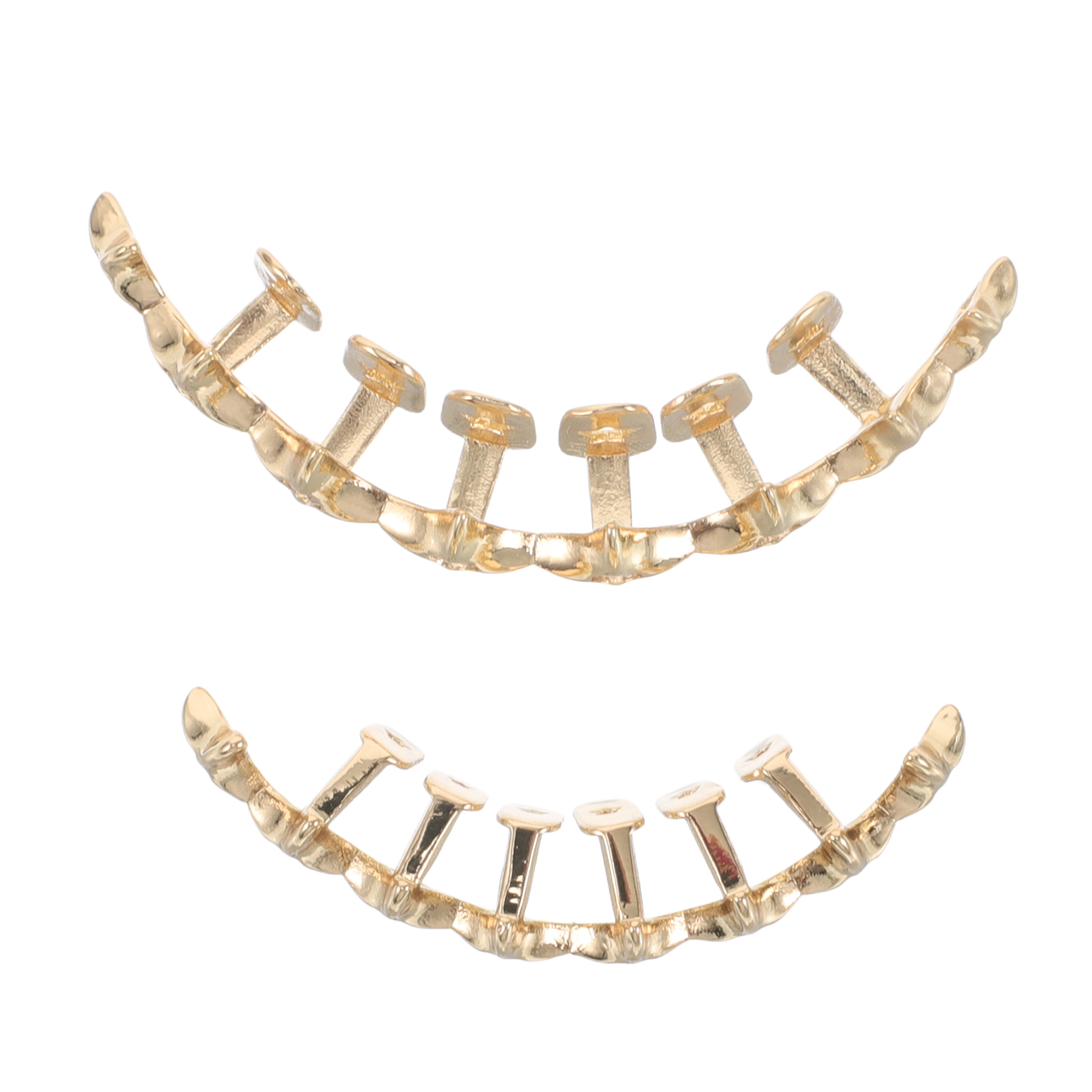Gold Plated Fake Grills Teeth with Star and for Men and Women Hip Hop ...
