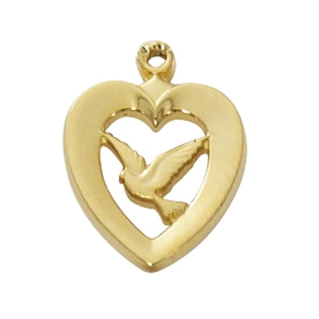 Gold Plated Holy Spirit Pendant Boxed - Walmart.com