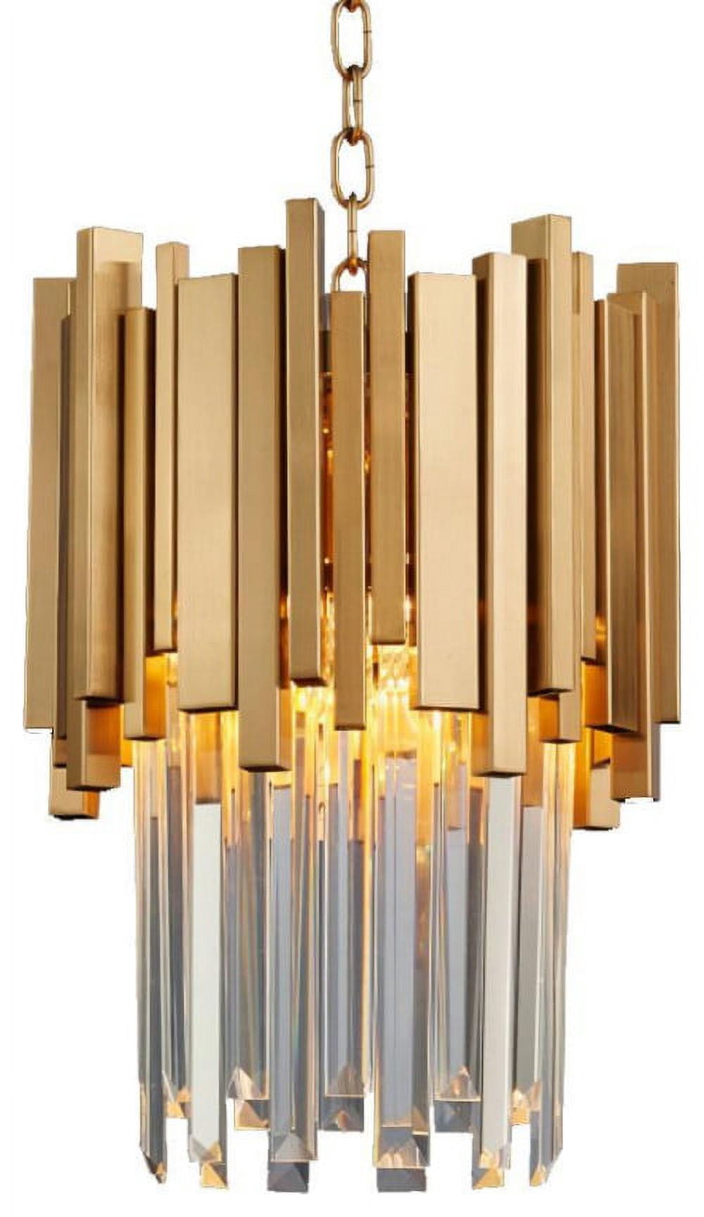 Gold Plated Kitchen Island Dining Entry Crystal Chandelier Pendant 12 ...