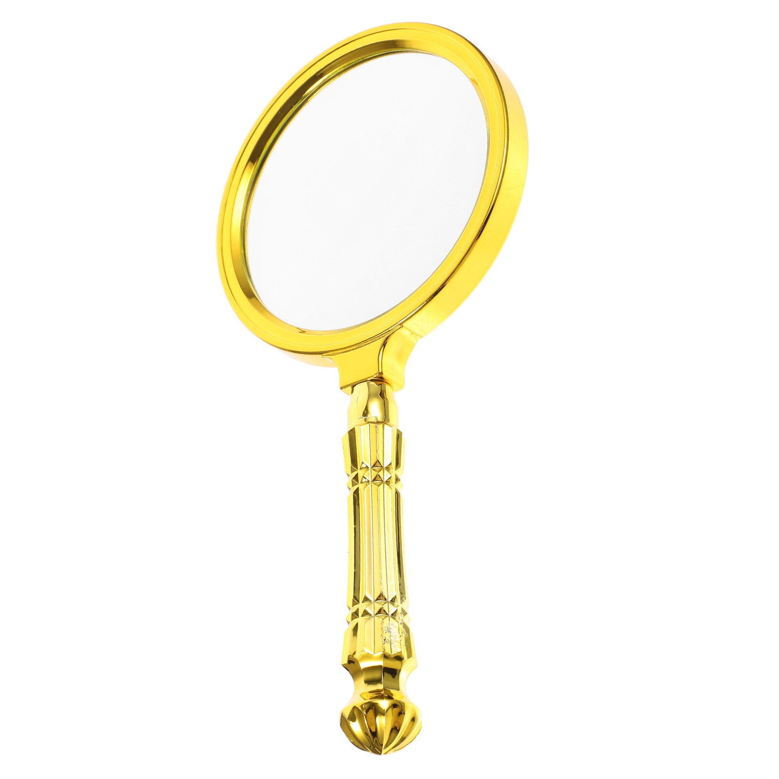 Vosarea Handheld Magnifier Glass Golden Zinc Alloy 1Set 7.1x3.5x0.5In ...