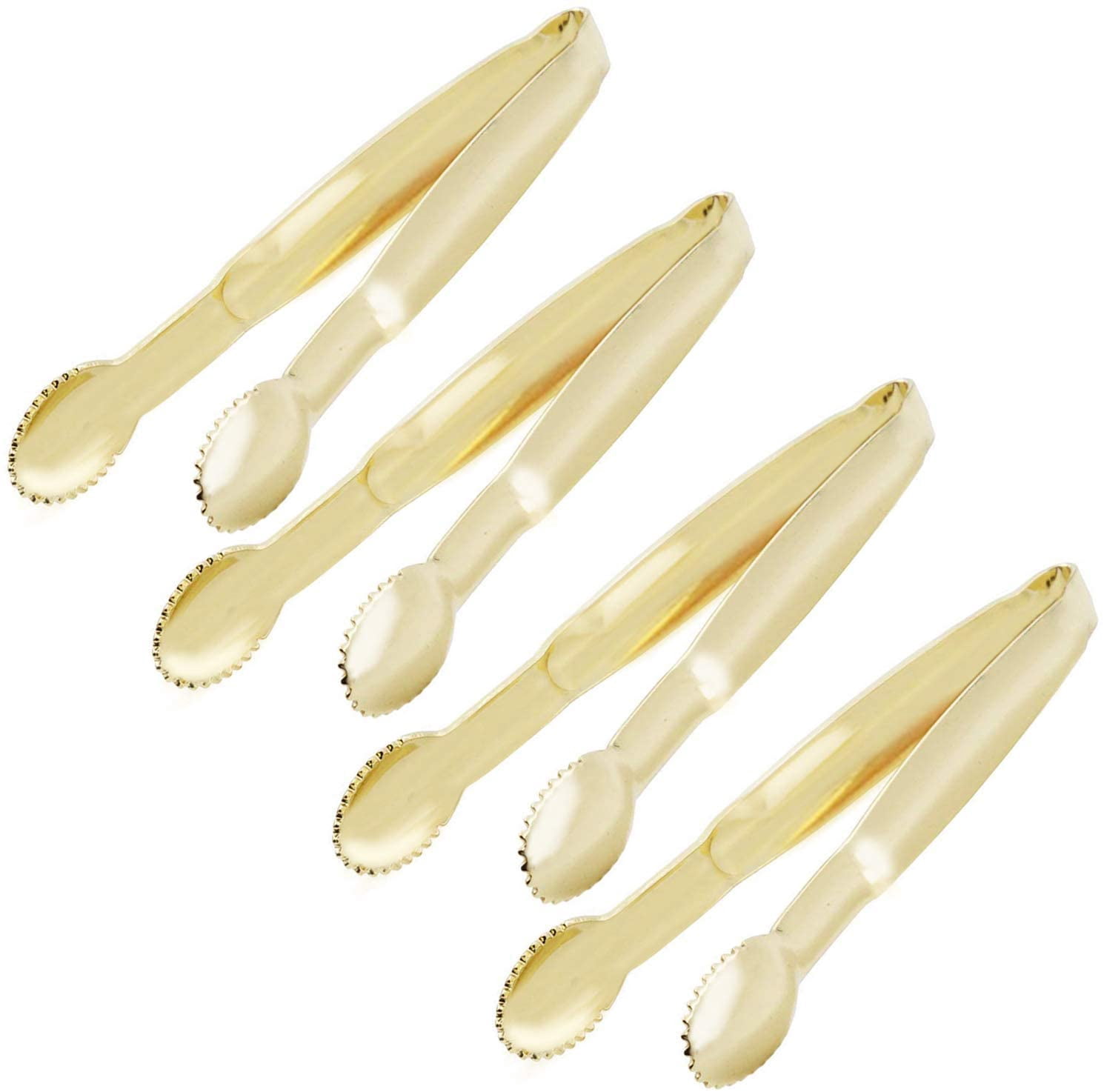Gold Plated Mini Serving Tongs 4-Inch Sugar Cube Tongs Stainless Steel ...