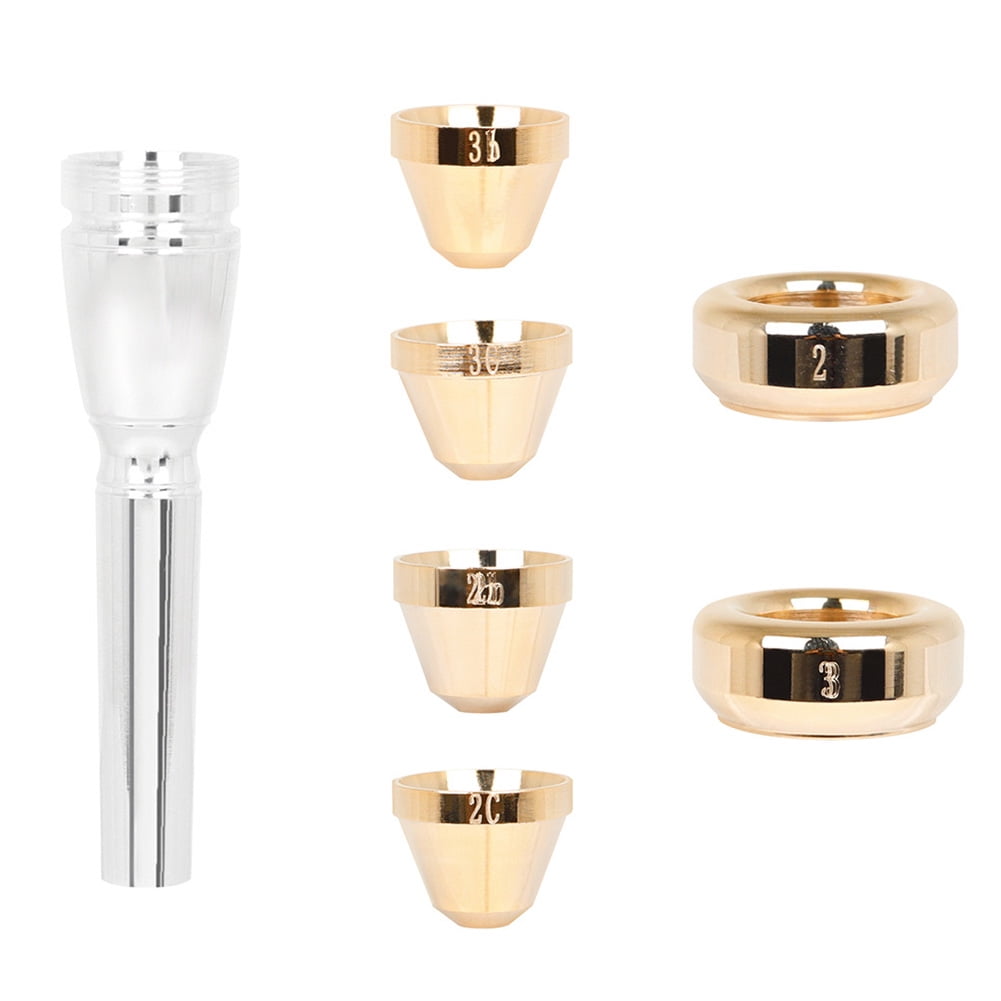 Gold Plated No. 7 Head 3C 3B 2C 2B Baja and Trumpet Mouthpiece Set ...
