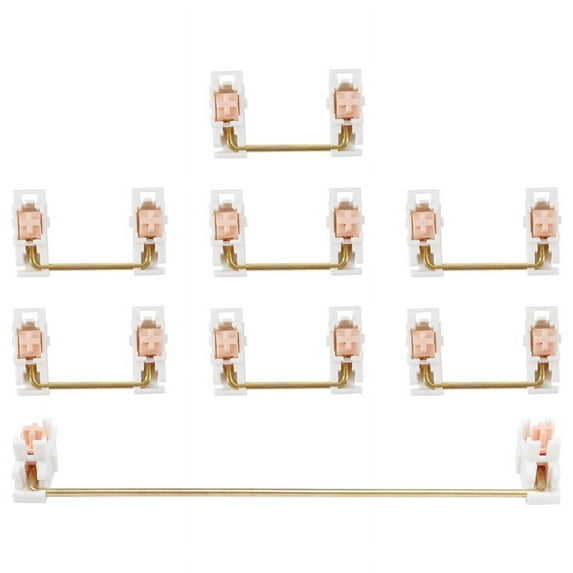 Gold Plated Plate Mounted Stabilizer for Custom Mechanical Keyboard 2U ...