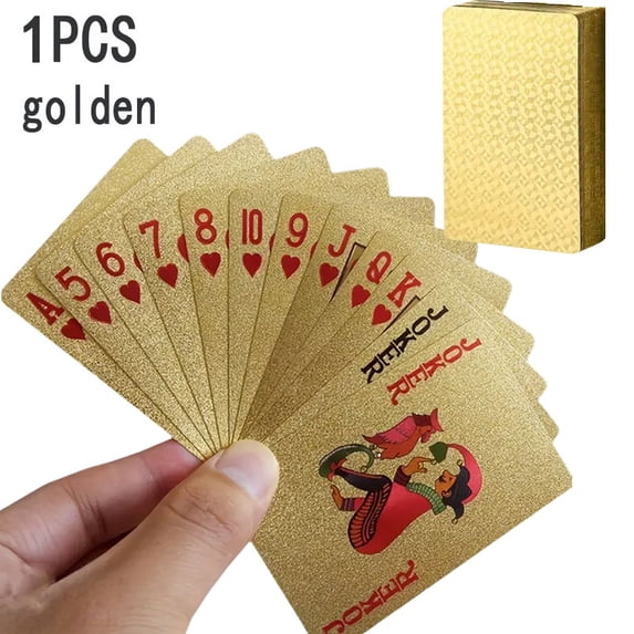 Gold Plated Playing Cards, Luxury Deluxe Poker Card Set, Premium PVC ...