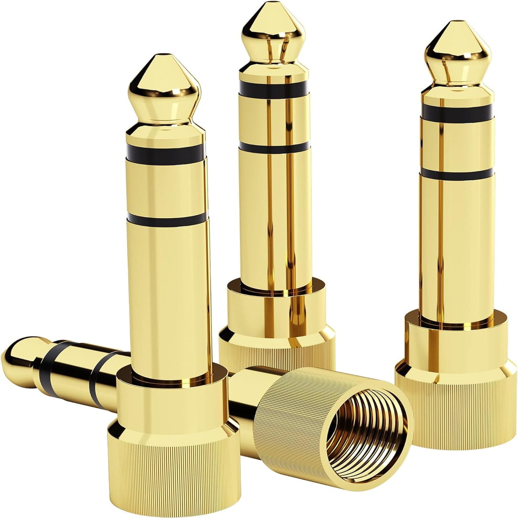 Gold Plated Stereo Screw-On Audio Adapter Set for Versatile Connections ...