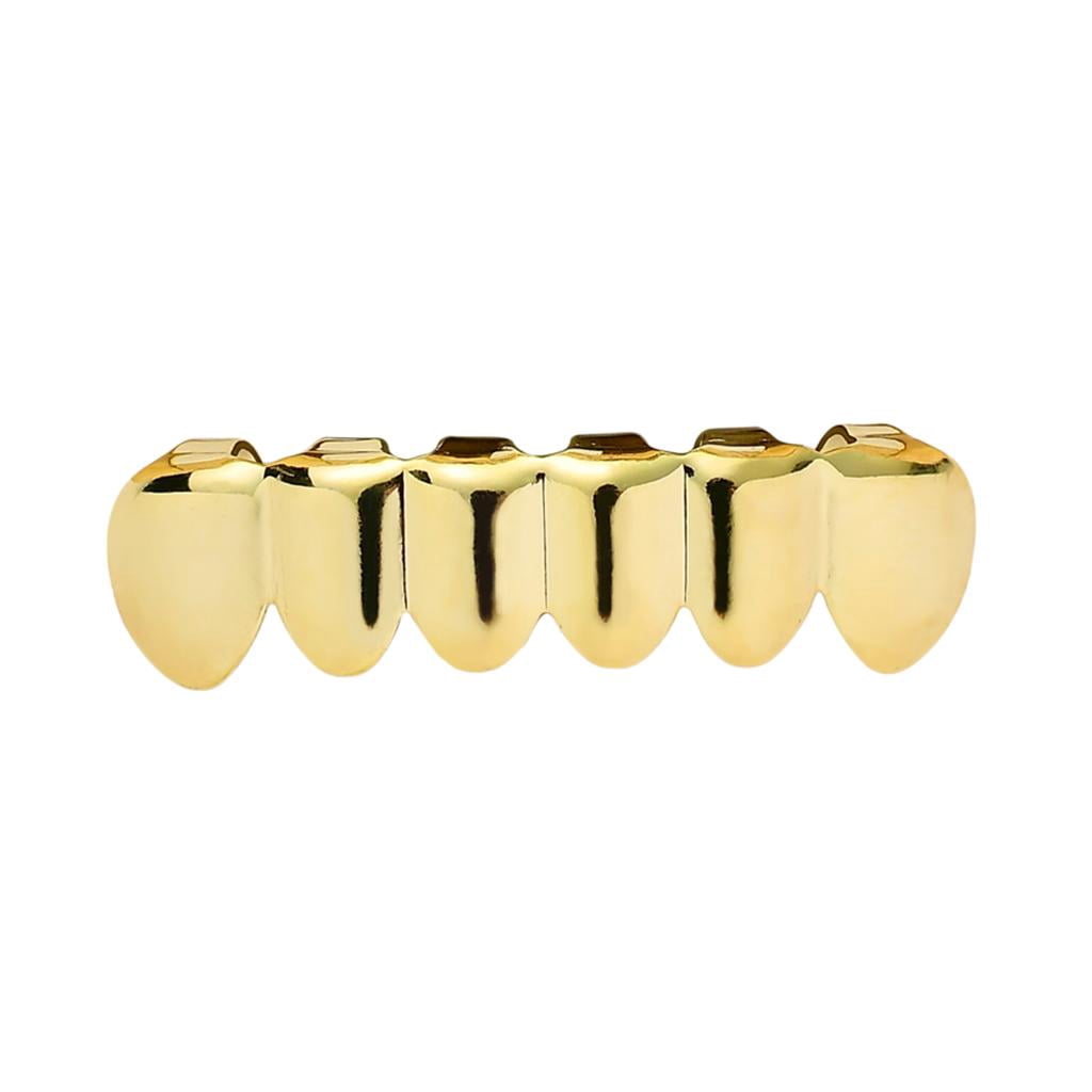 Gold Plated Top Buttom 6 Caps Set Women Men Party Golden Bottom ...