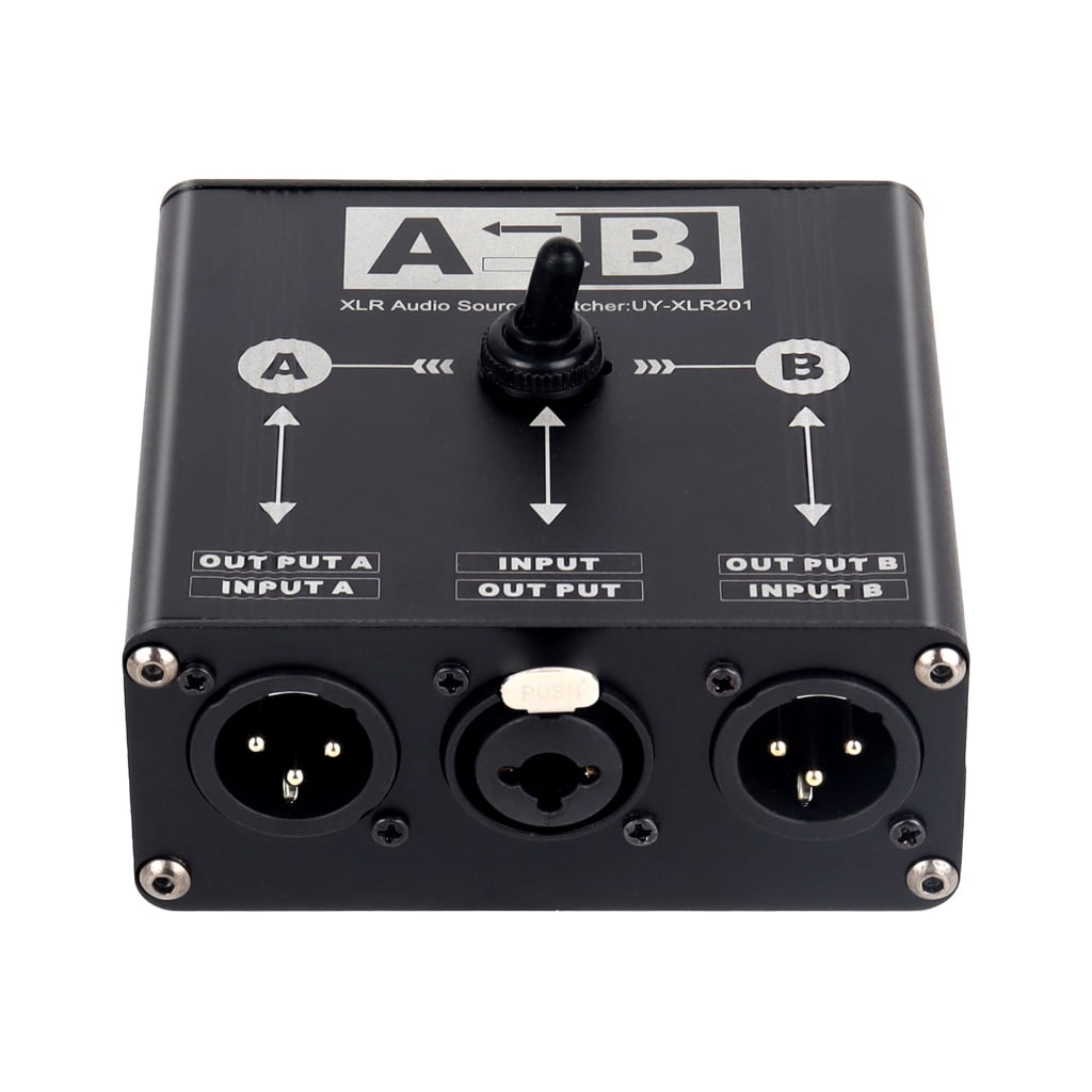 Gold Plateds XLR Switching Selectors 2 Input Single Output Passive ...