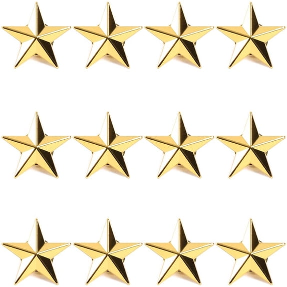 Walmart's Decorative Metal Small Gold Point Star Enamel Pin Set for ...