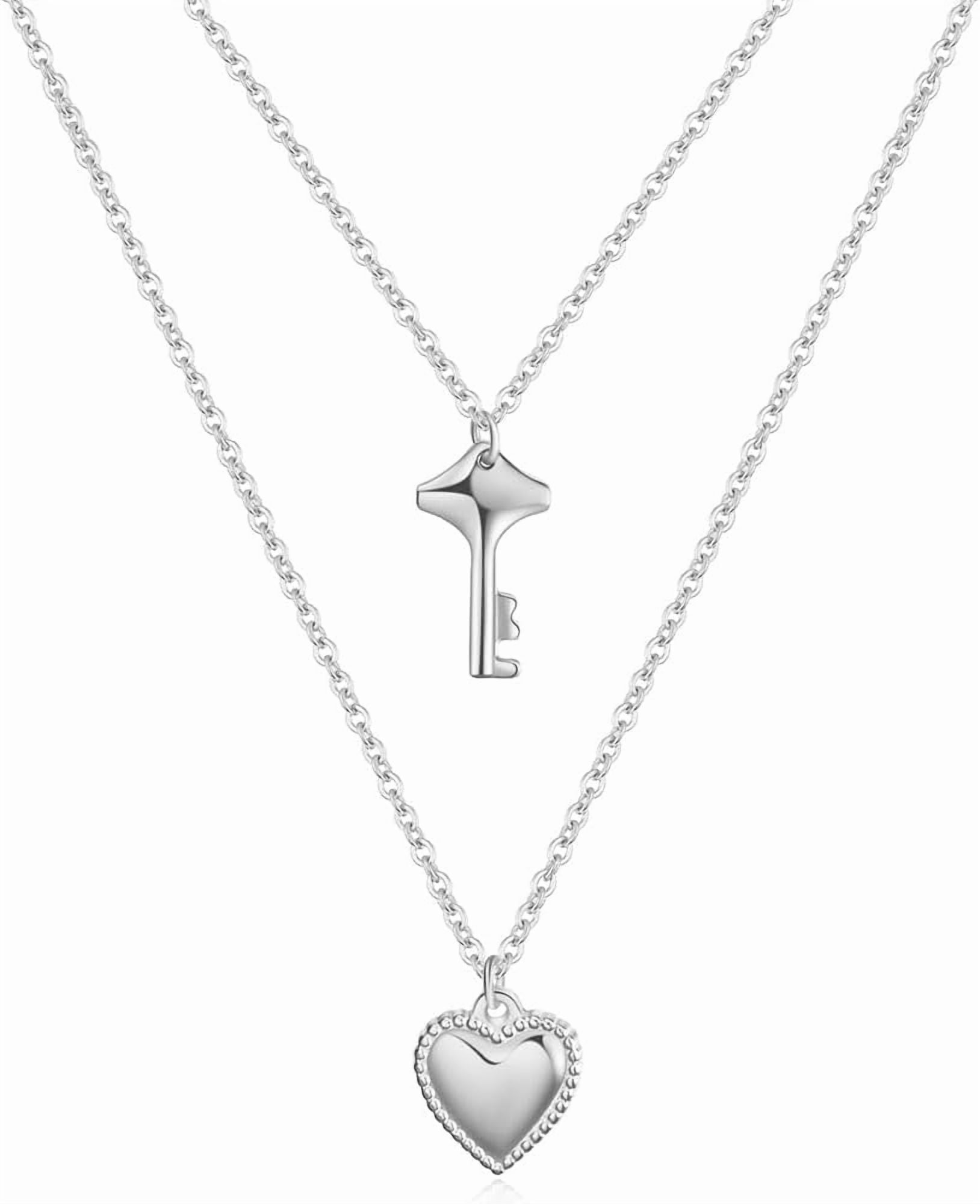 Gold Premium Expertly Plated Heart Shaped Layered Choker Necklace with ...