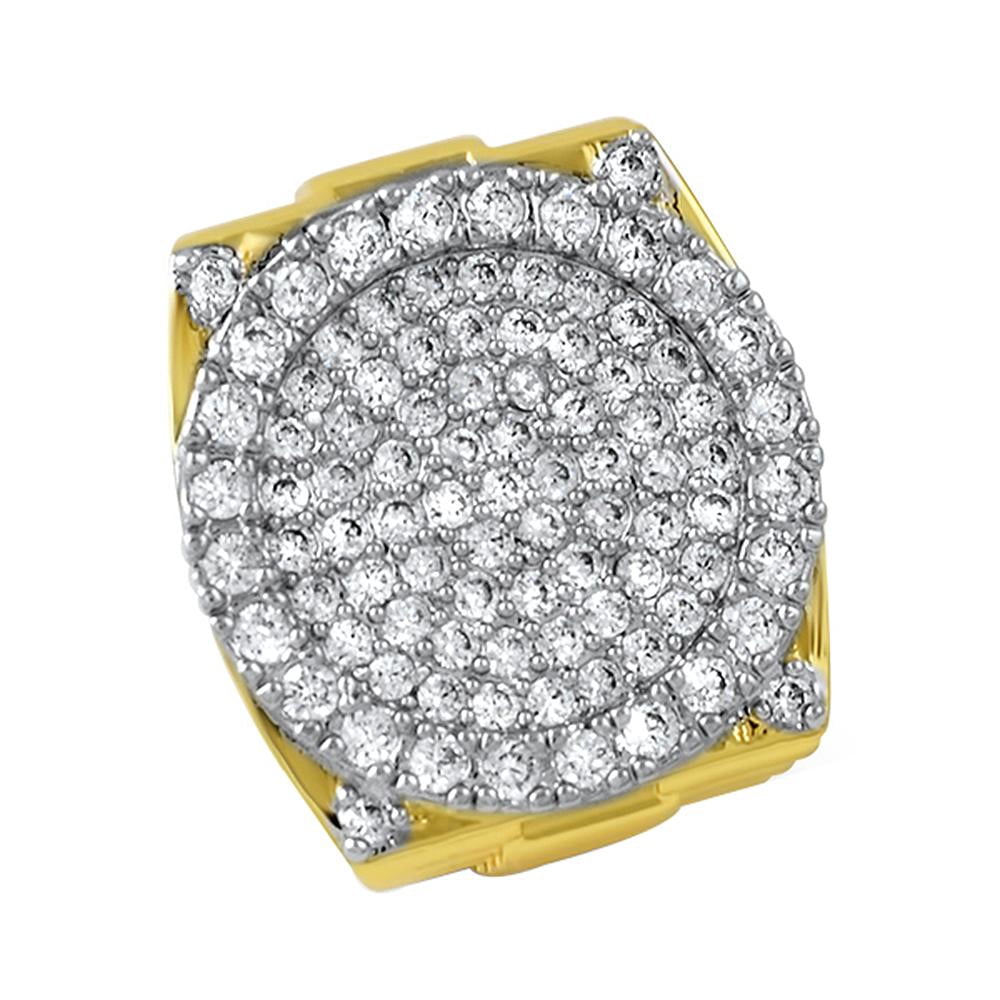 Gold Presidential Iced Out Mens Ring (11) - Walmart.com