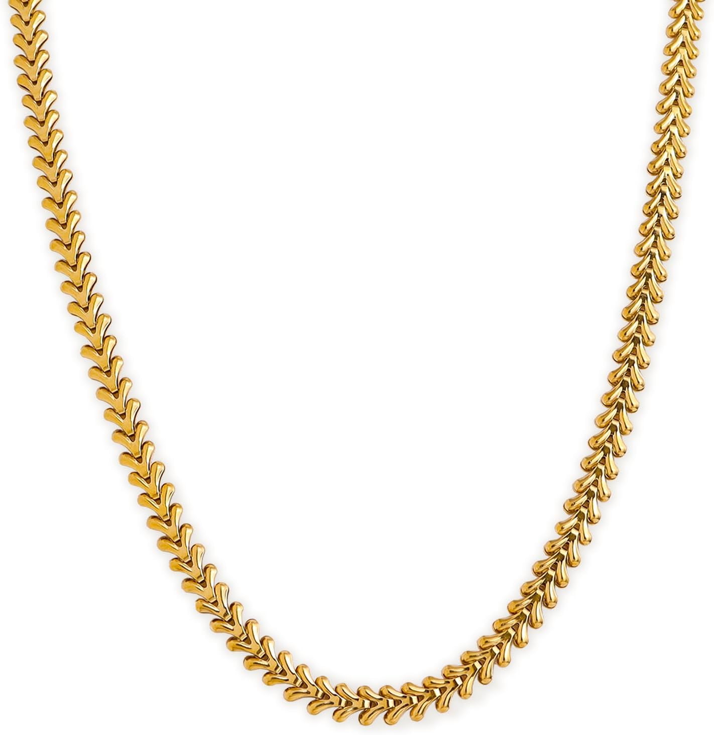 Gold Quality Choker Necklace for Women, Simple 18K Gold Plated ...