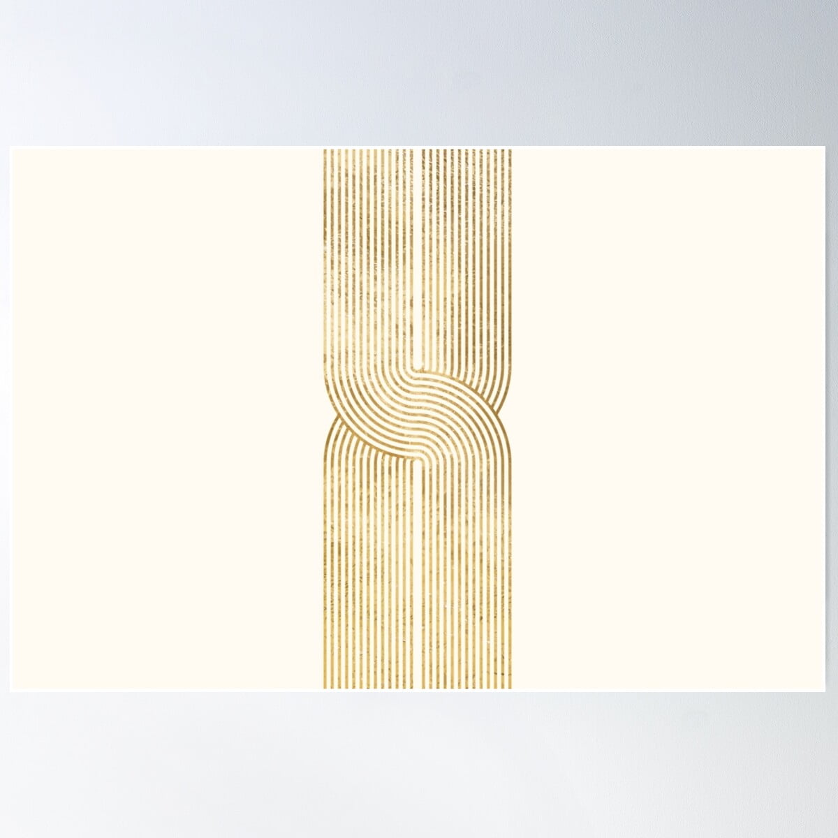 Gold Rainbow Boho Arch Poster Wall Art, Modern Wall Decor For Living ...