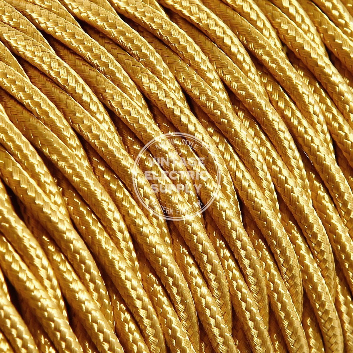 Gold Rayon Twisted Electric Cable - Walmart.com