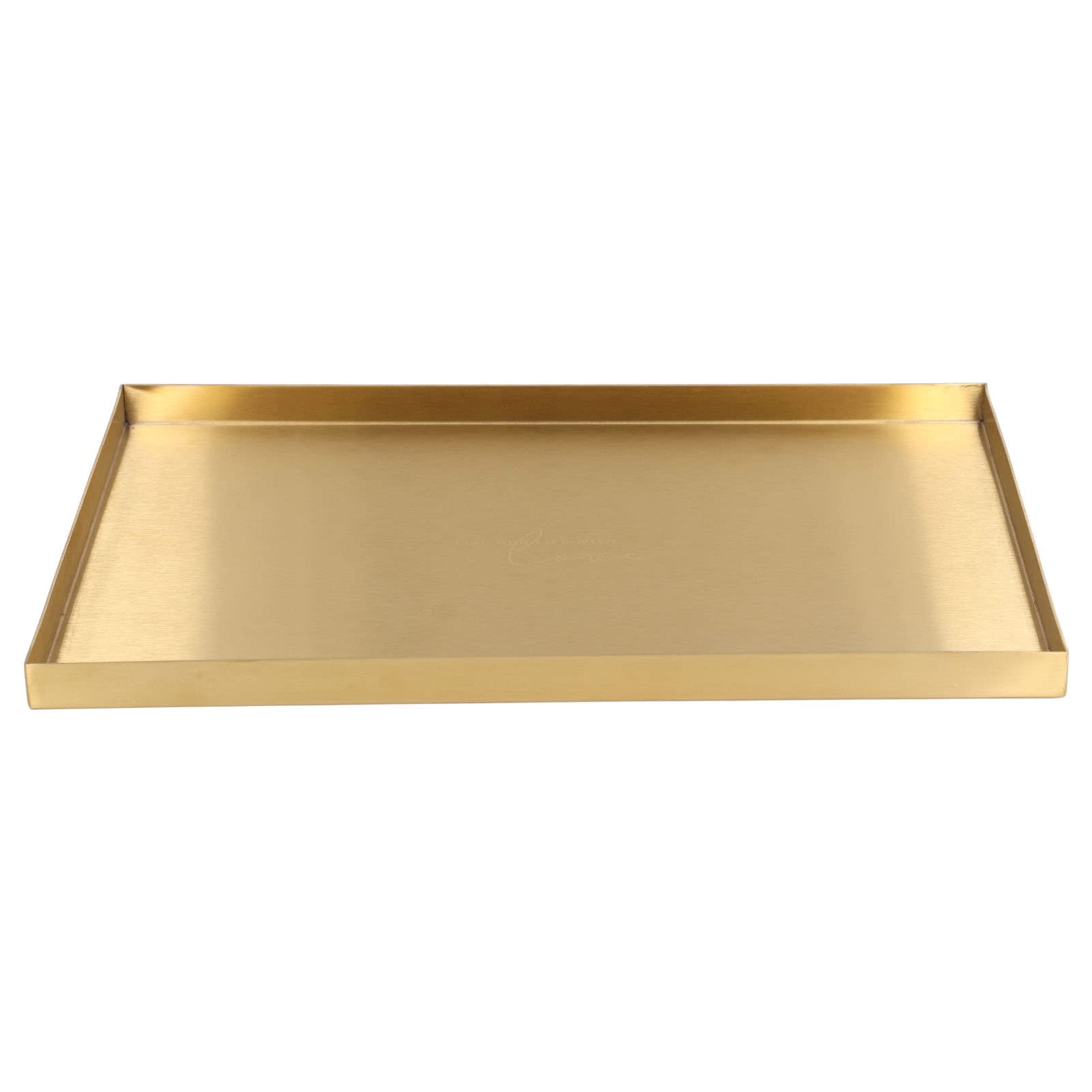 Gold Rectangle Trays, 12x8 inch Stainless Steel Metal Gold Plate ...