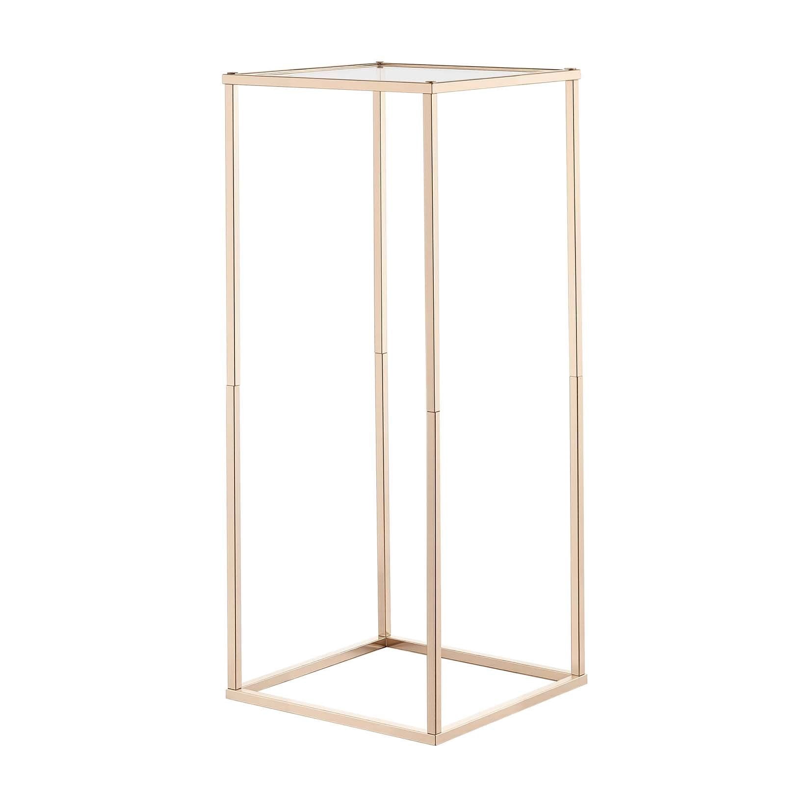 Gold Rectangular Floral Display Stand, 10PCS 23.6-inch Acrylic Laminate ...
