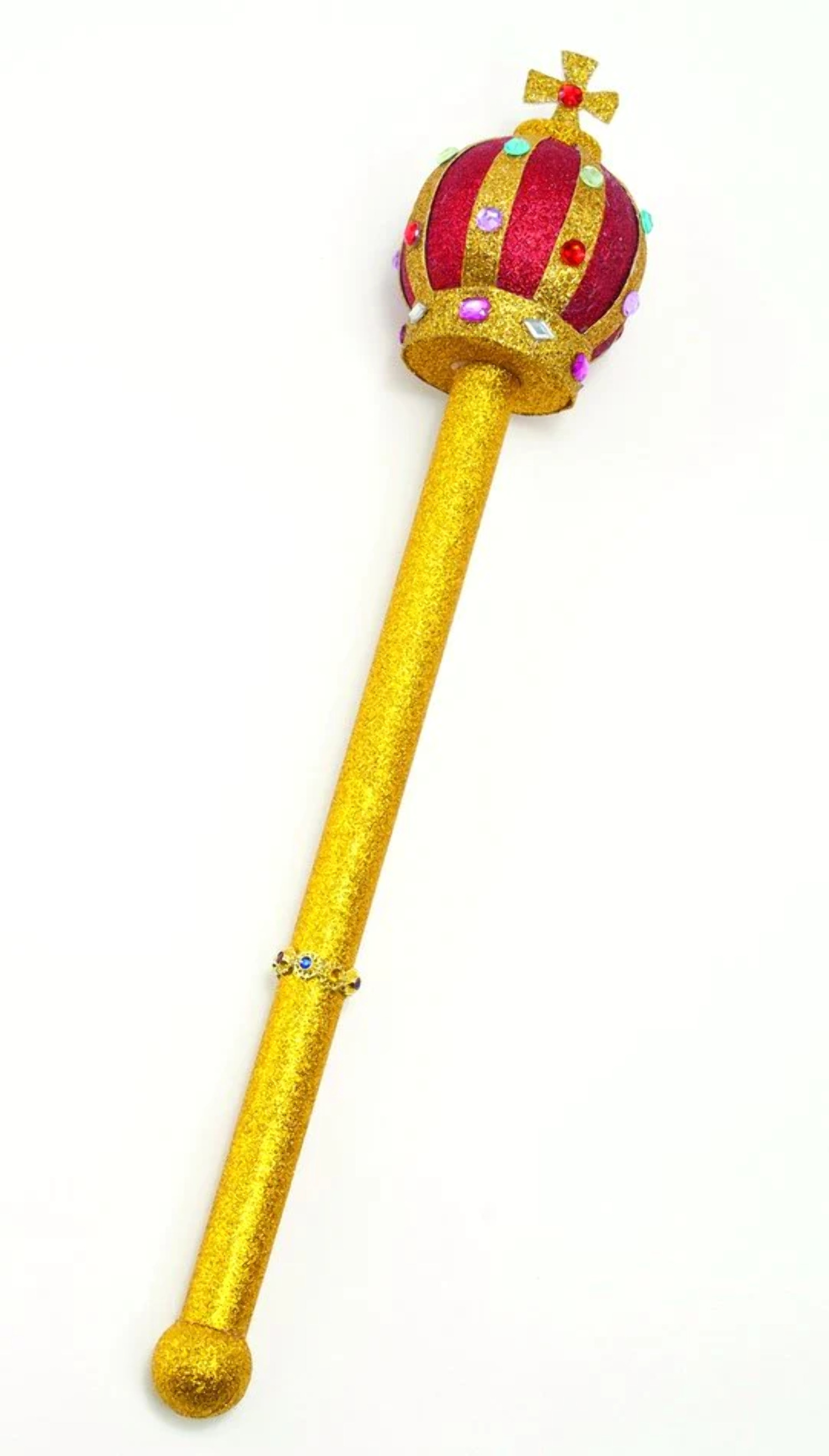 Gold/Red Glitter Jeweled Scepter - Walmart.com