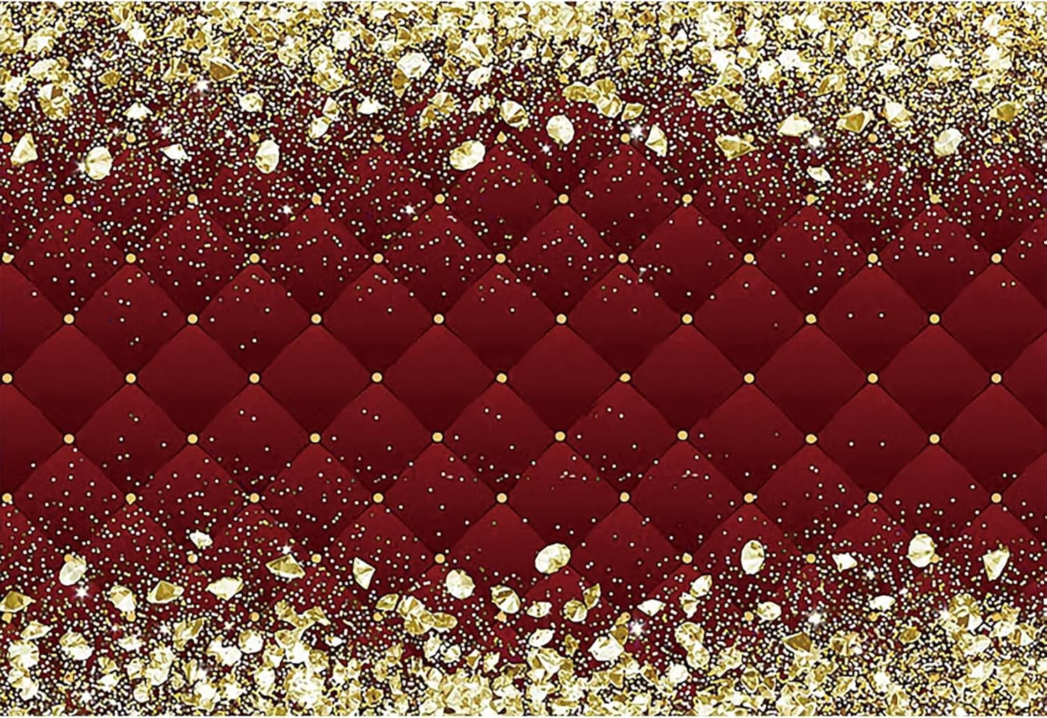 Gold and Red Royal Theme Backdrop Prince Princess Birthday Baby Shower ...