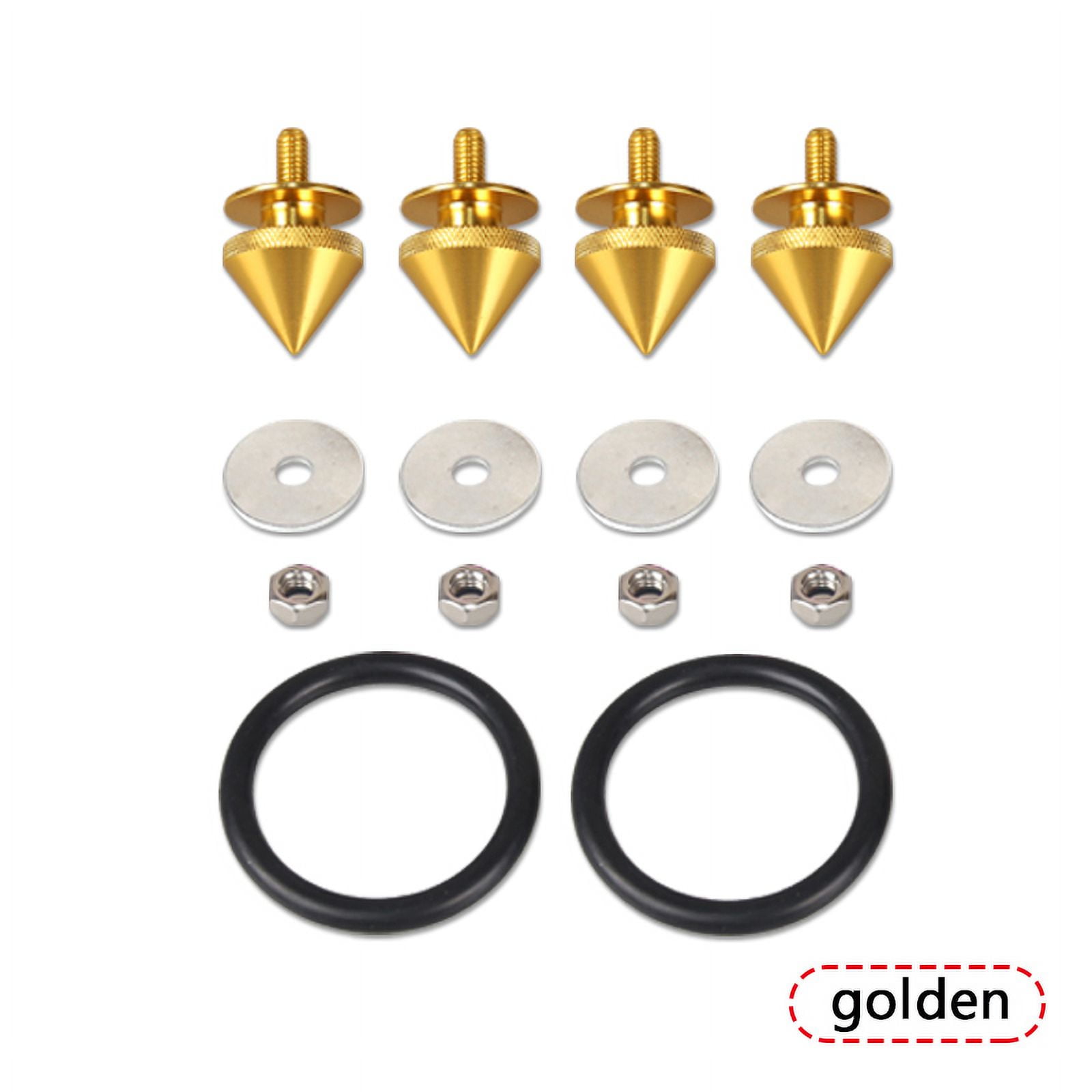 Gold-Red Tip Quick Release Fasteners for Car, Bumper, Trunk, Hatch ...
