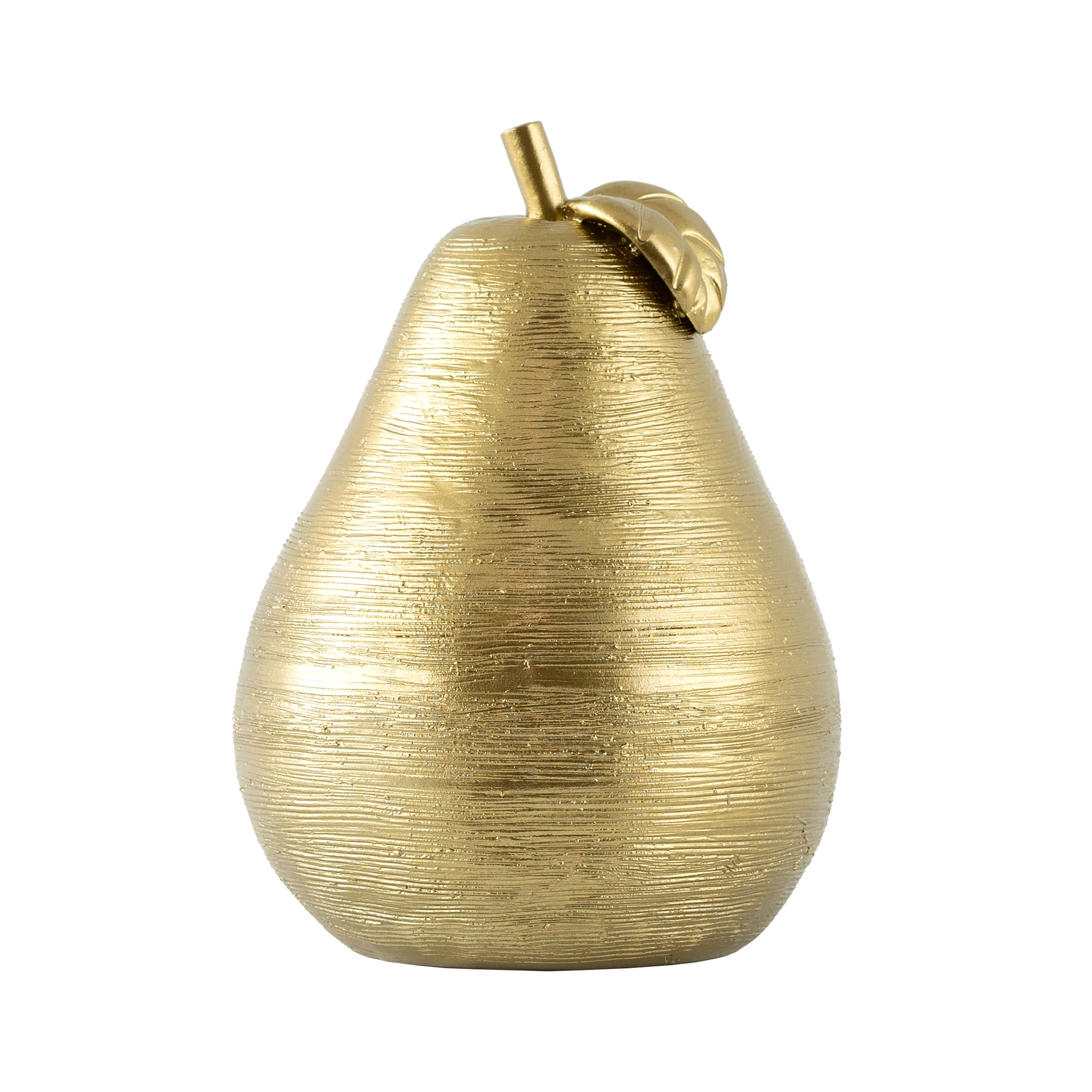 Resin Cast Gold Pear Figurine - Tall Tabletop Decor - Walmart.com