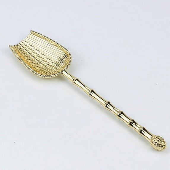 (Gold) Retro Chinese Style Metal Tea Spoon Kung Fu Tea Ceremony ...