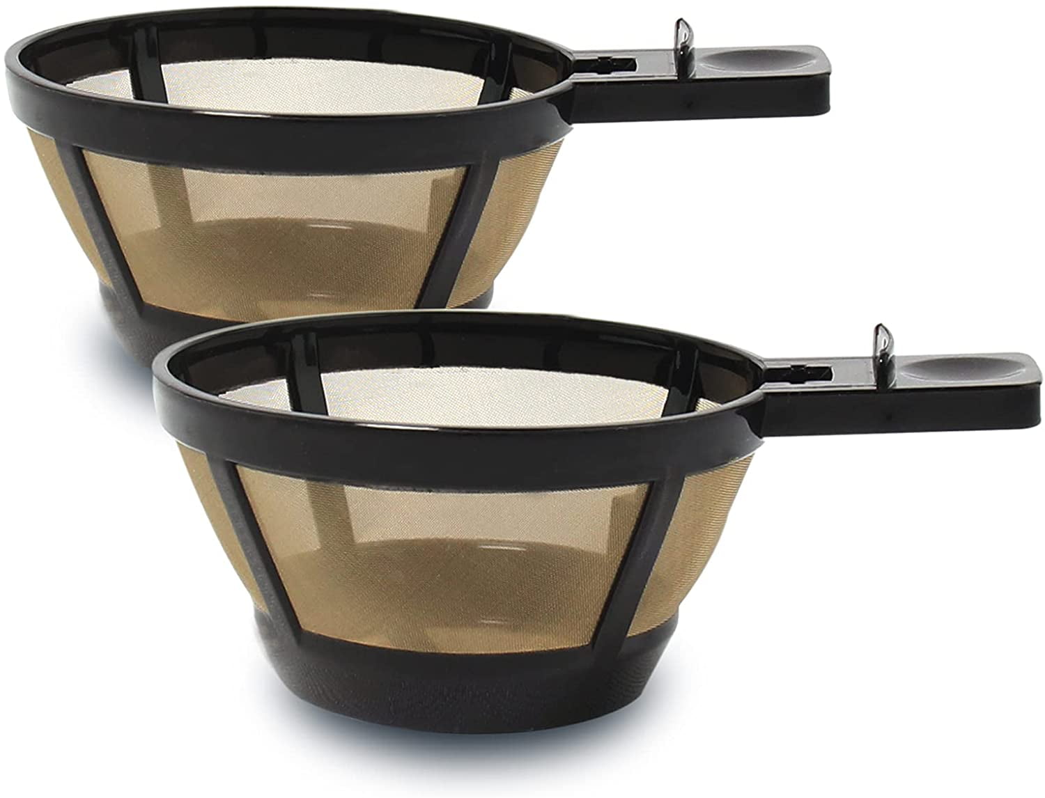 Gold Reusable Single Serve Brew Replacement Coffee Basket Grounds ...
