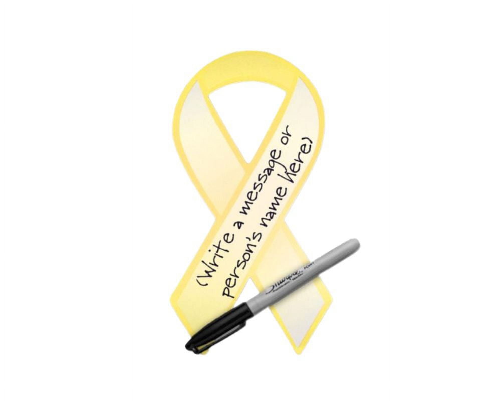 Gold Ribbon Paper Donation Ribbons (50 Paper Ribbons) - Walmart.com