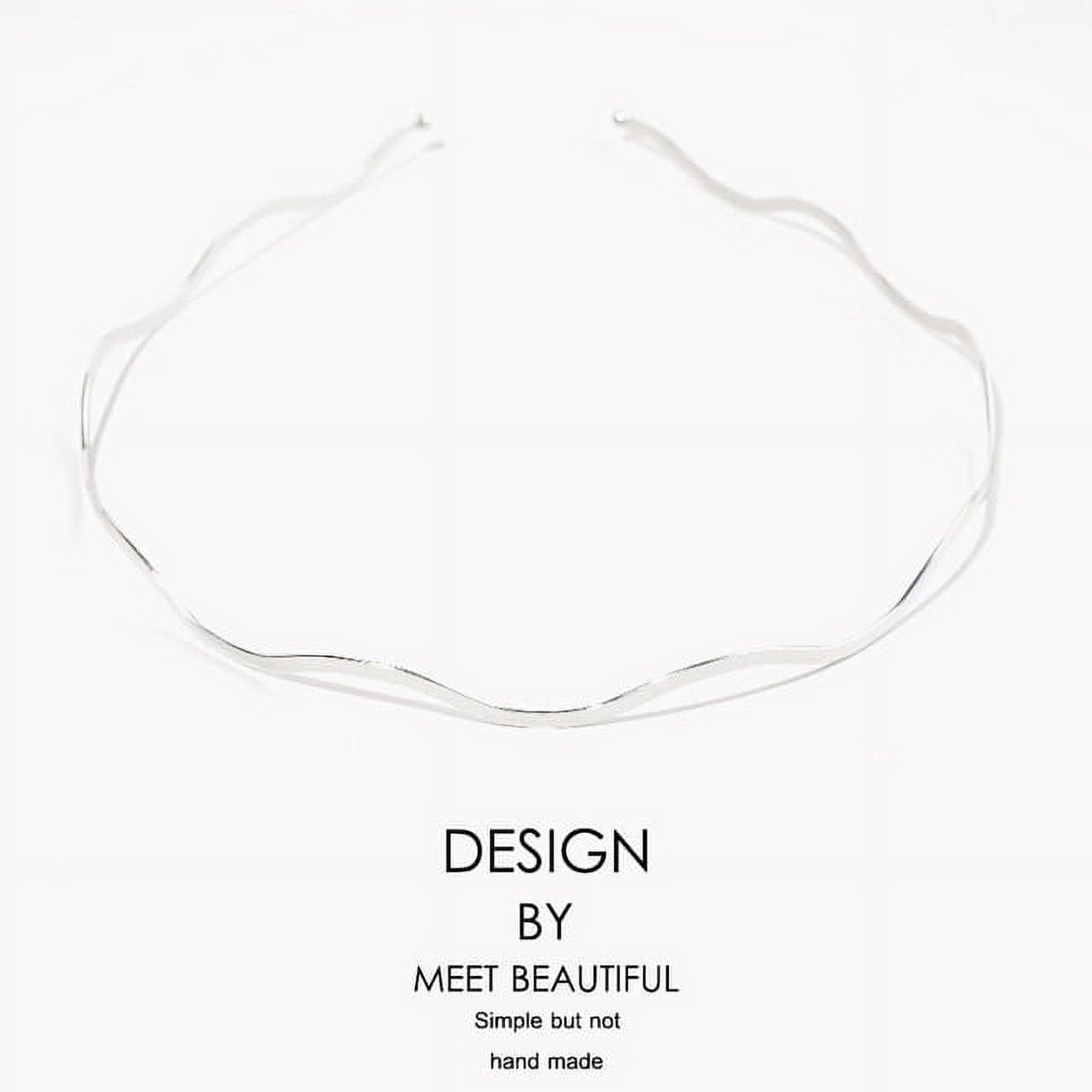 Gold Ripple Metal Hairbands Elegant Wave Headbands Fashion Women Crown ...