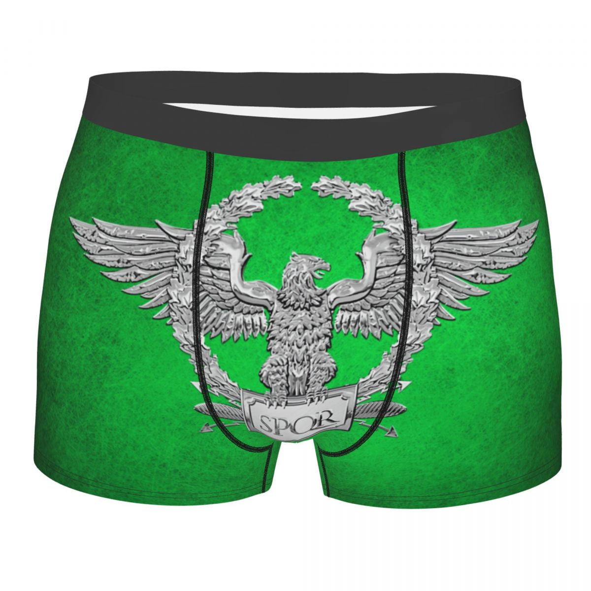 Gold Roman Imperial Eagle SPQR Logo Underwear Men Stretch Boxer Briefs ...