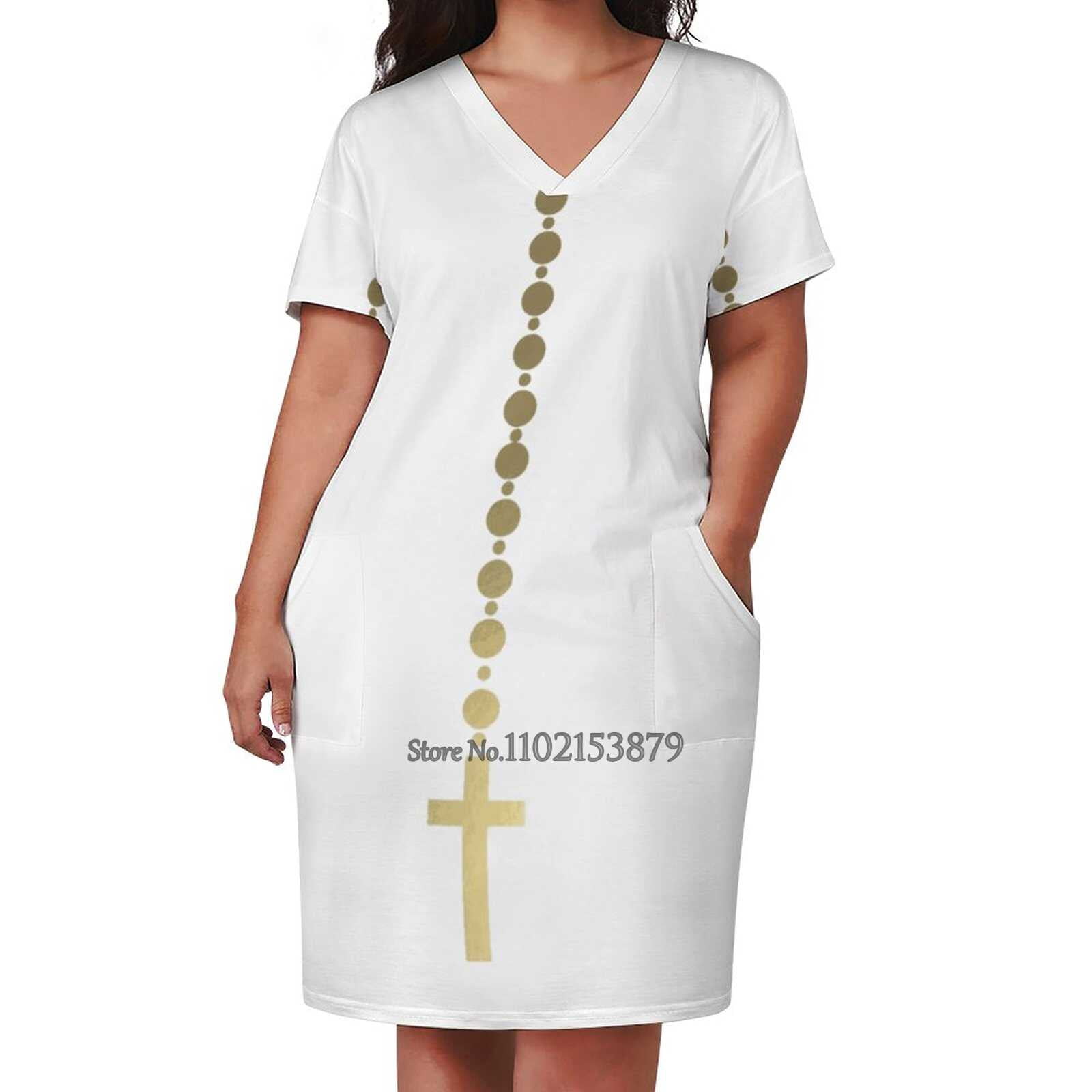 Gold Rosary Beads Back Lacing Backless Dress Square Neck New Plus Size ...