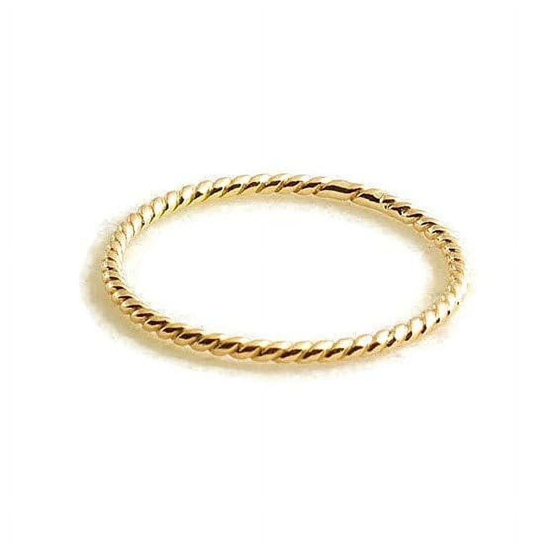 Gold, Rose, or Silver Stacking Ring, Sold as One Stackable Ring, Ultra Thin 1.2mm Stack Ring ...