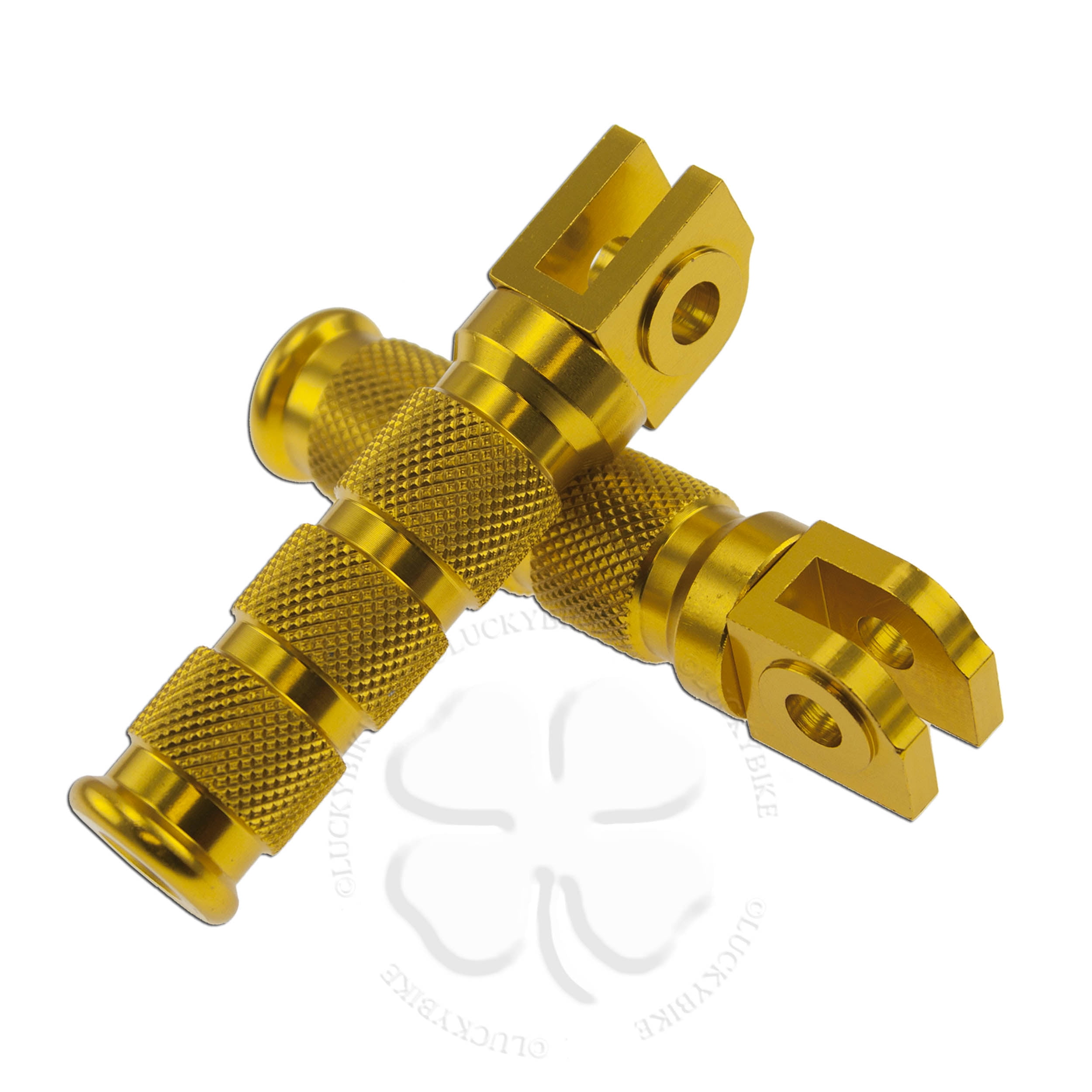 Gold Round Front Set Foot Pegs Yamaha YZF Rider Main Steps R1 R6 ...