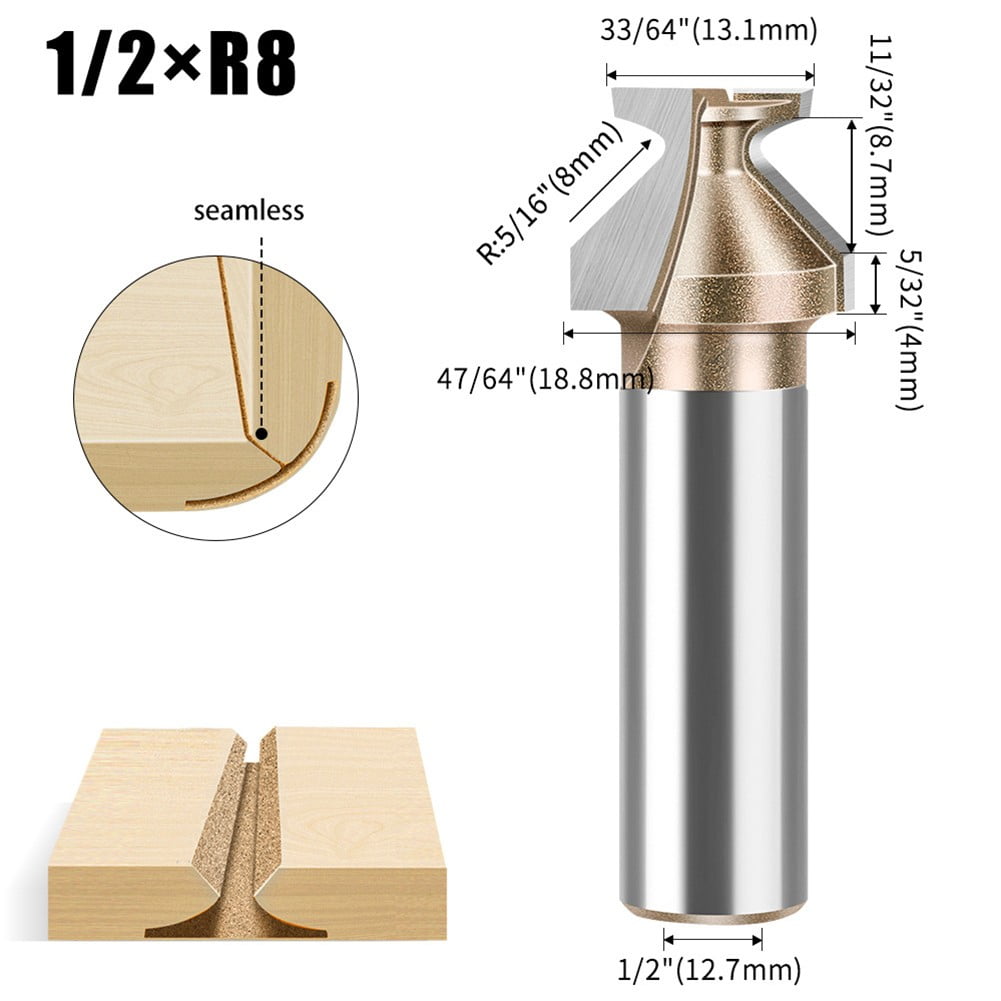 Gold Router Bit for Smooth Router Bits Seamless Router Integrated Drill ...
