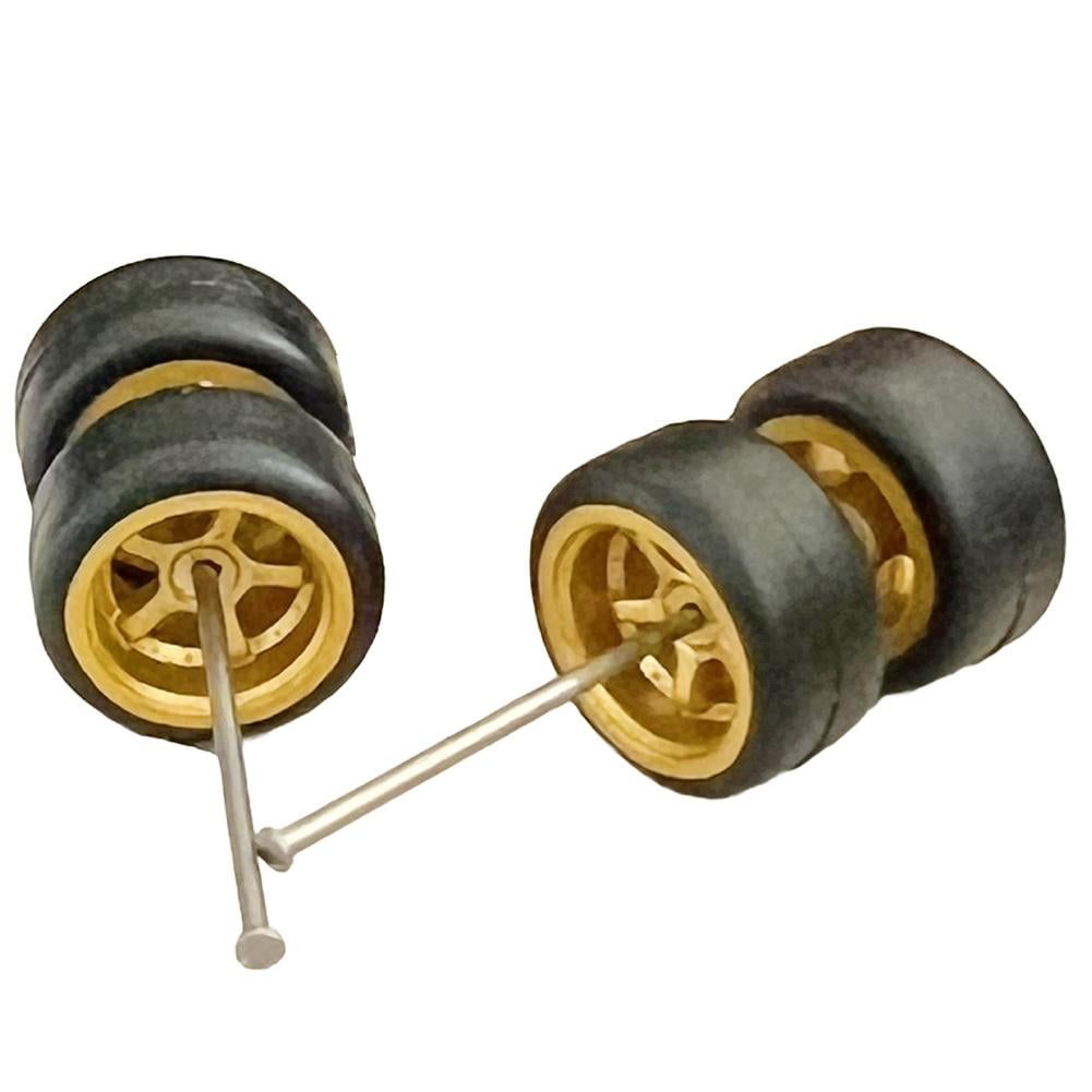 Gold Rubber Tire 5 Claws B Type (4 Tires 2 Axles) (F) $1/64 Entry-Level ...