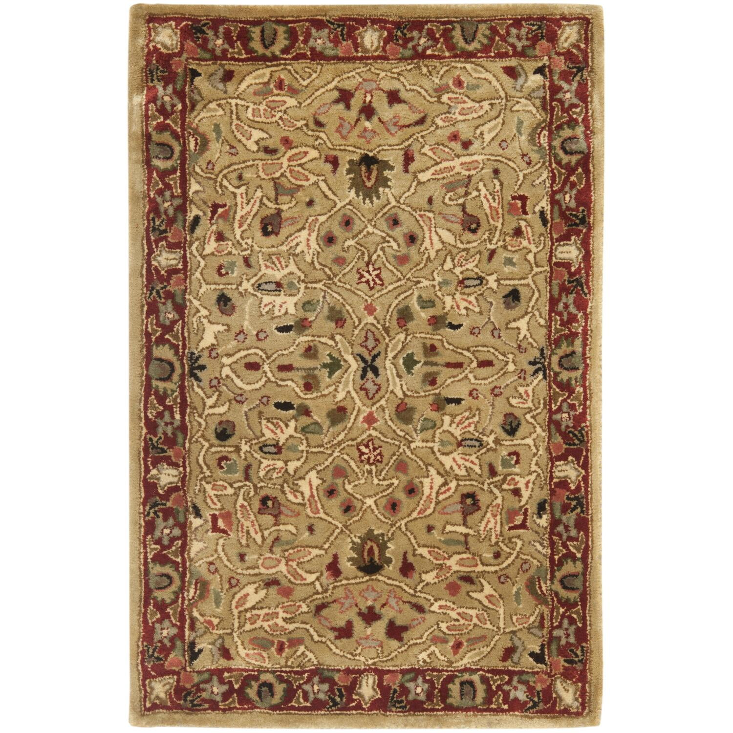 Traditional Rug - Persian Legend New Zealand Wool -Gold/Rust-Color:Gold ...