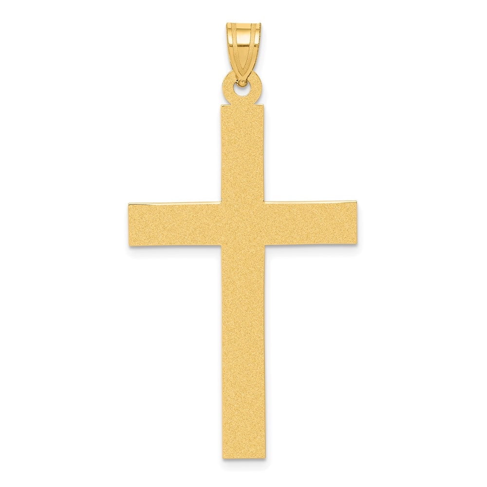 Gold Sand Blasted Latin Cross Pendant, Made in USA - Walmart.com