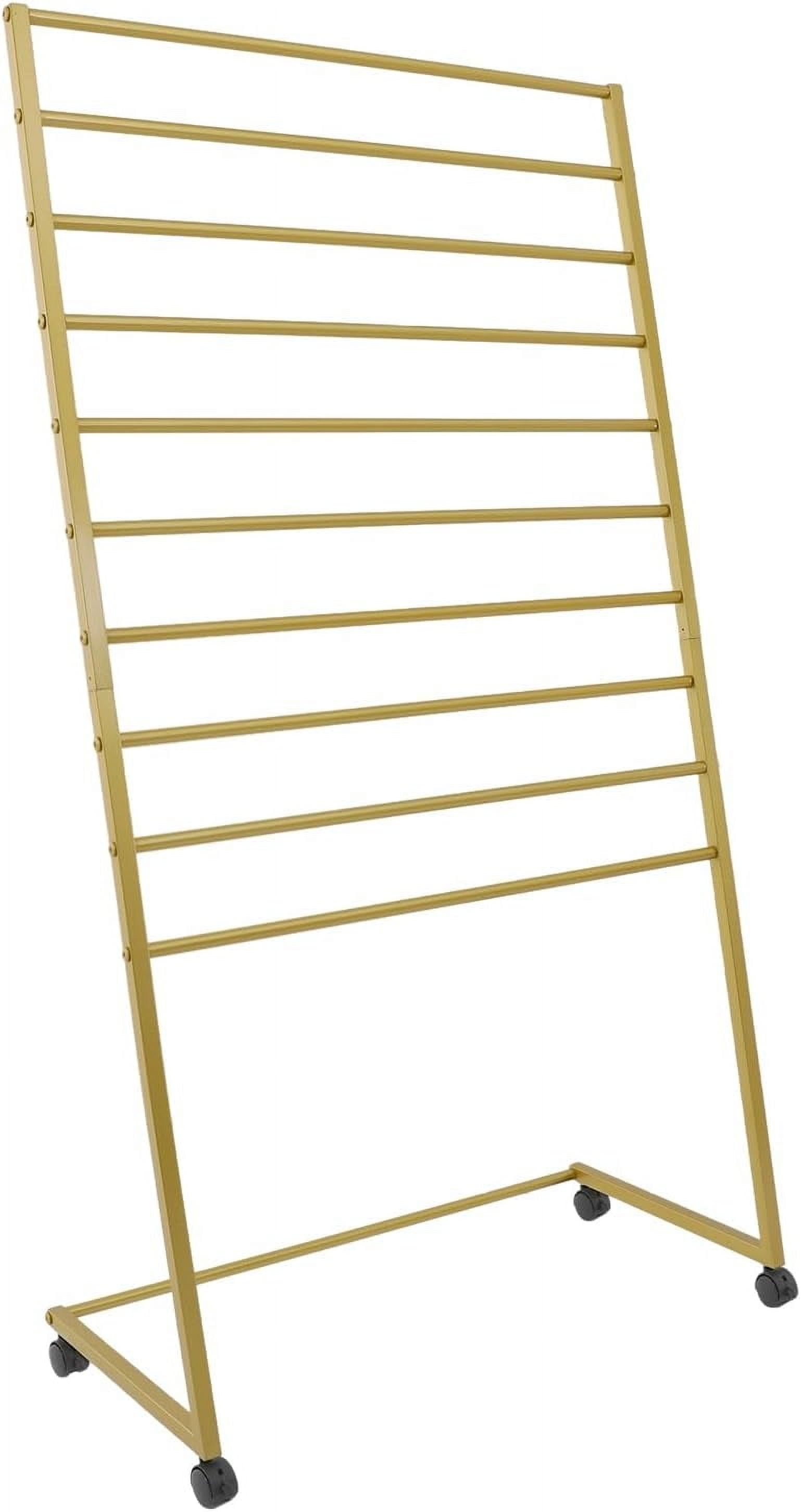 Gold Scarf Display Stand Rolling 10-Tier Scarf Hanger Stand Metal Scarf ...