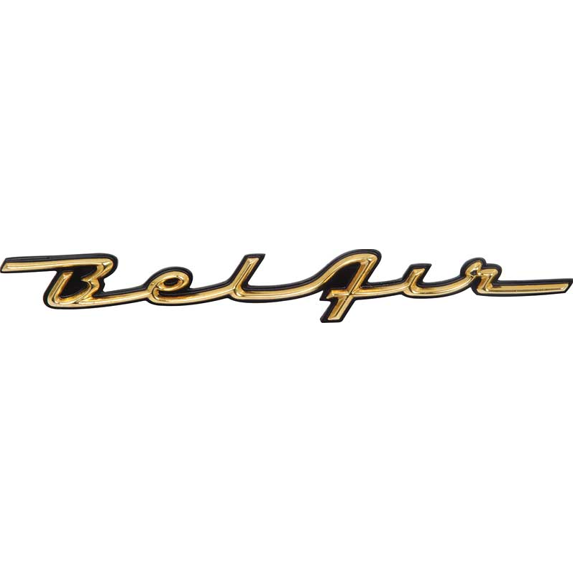 Gold Script Bel Air Dash Emblem For 1957 Chevy Bel Air Models - Walmart.com