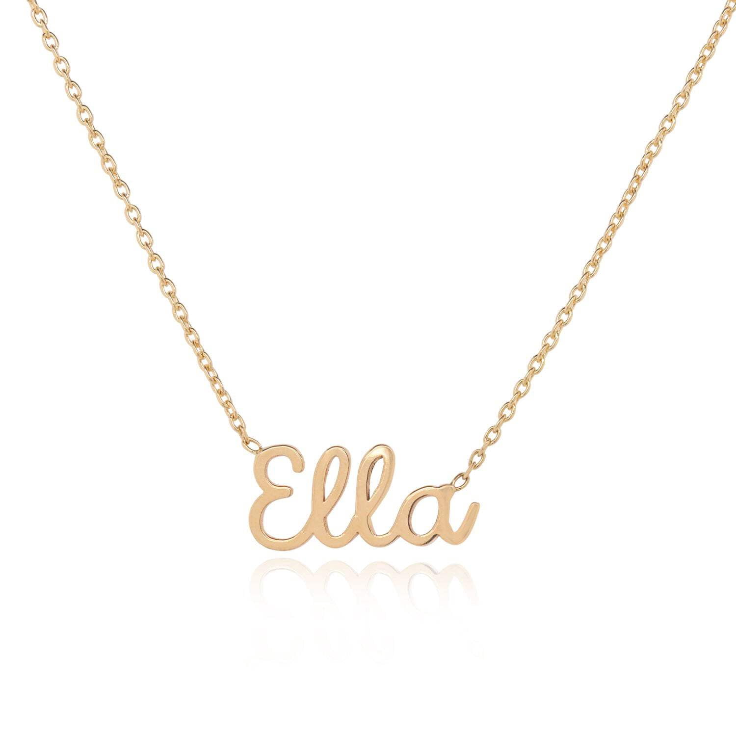 Gold Script Name Necklace - Walmart.com