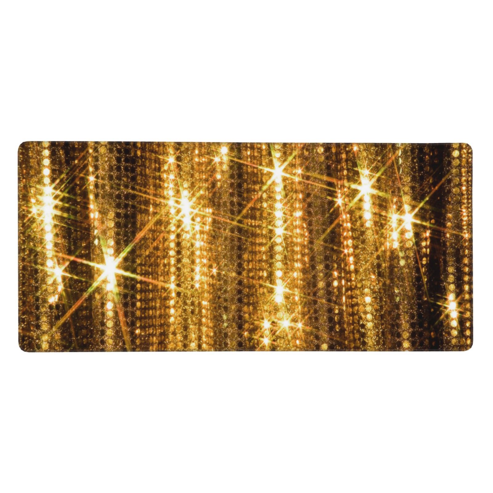 Gold Sequin Sparkle Mousepad Large Mouse Pad Desk Pad Computer Keyboard ...