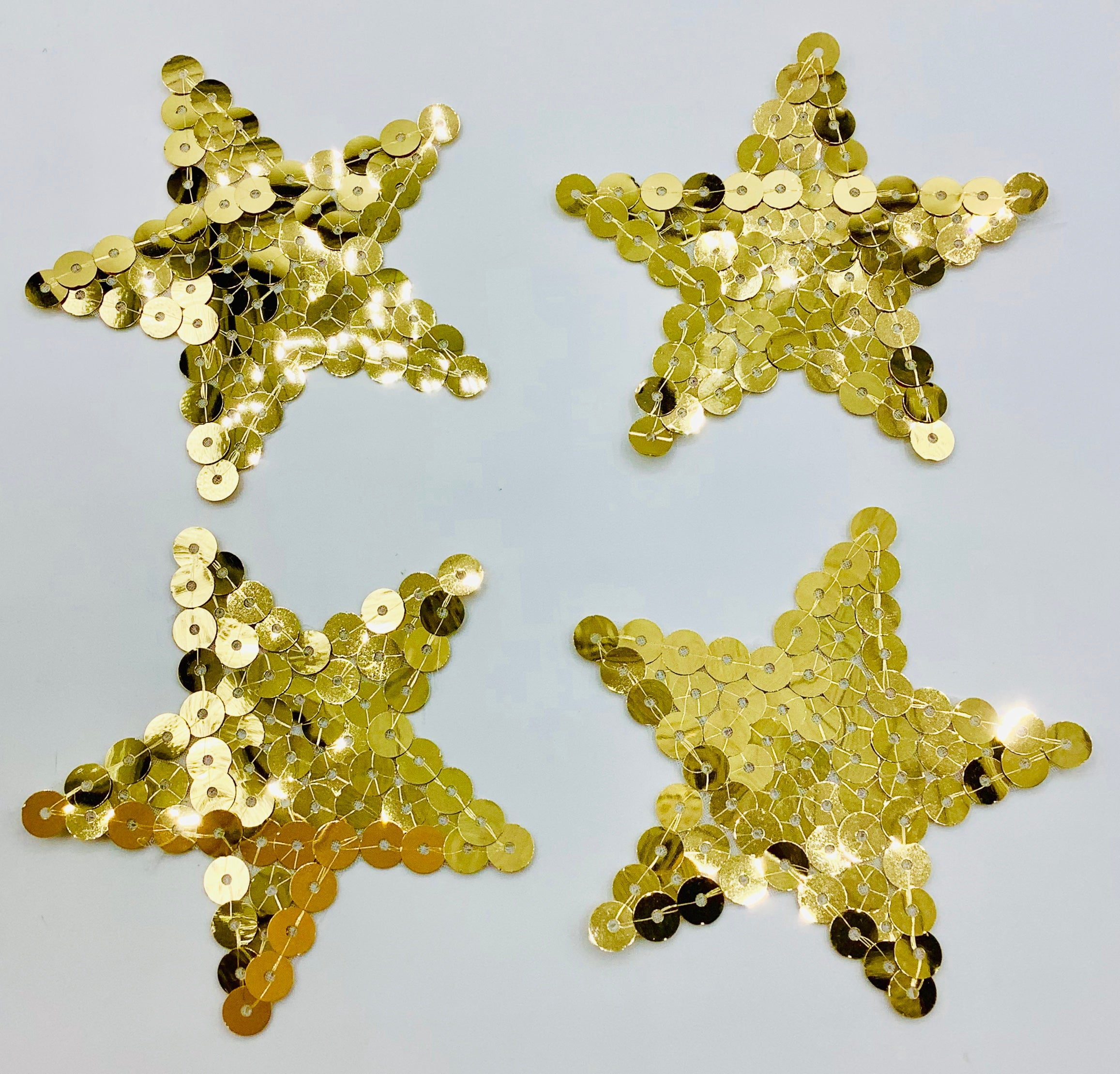 Gold Sequin Star 3" X 3" Iron ON - Walmart.com