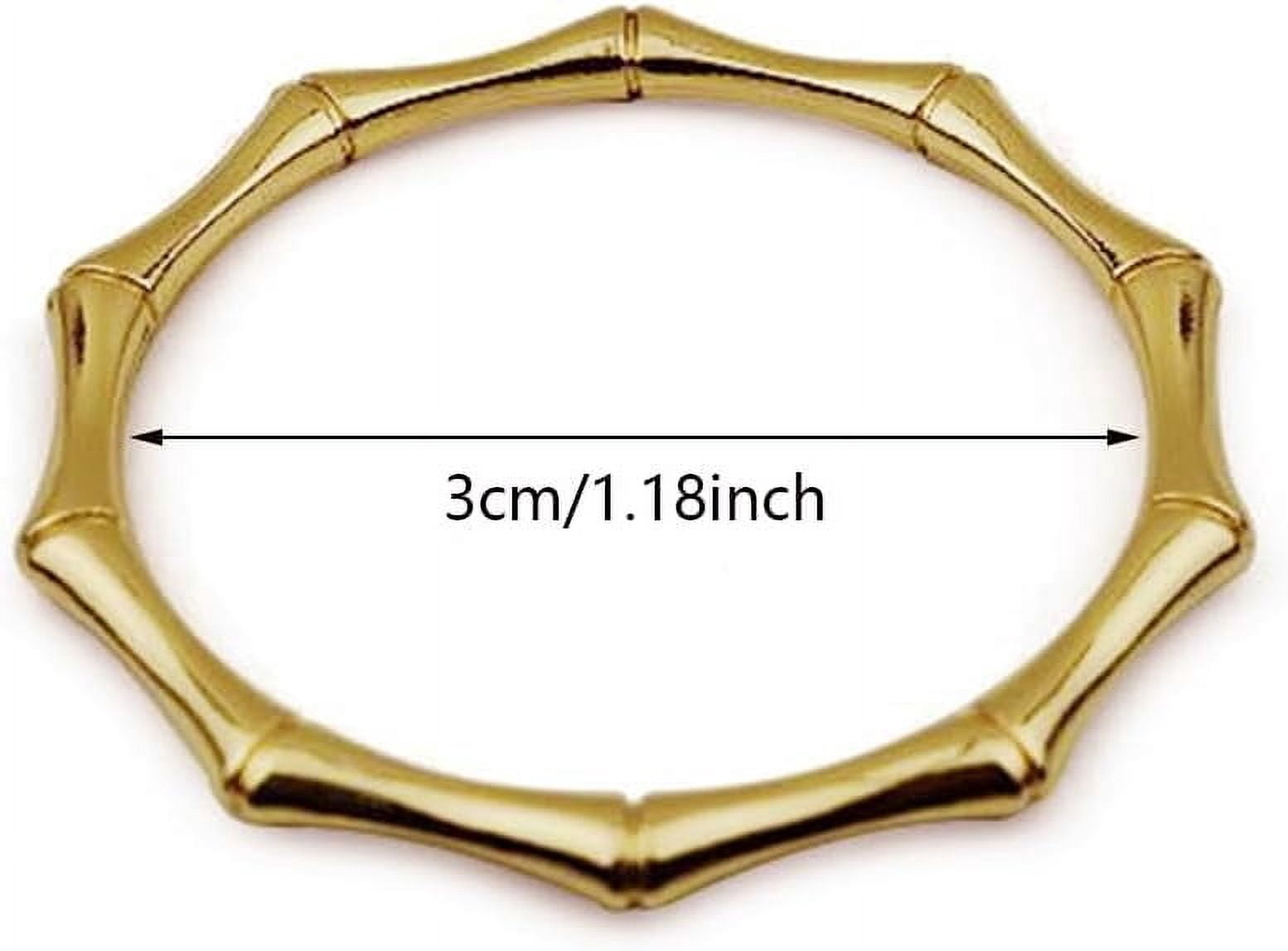 Gold Set of 10,Bamboo Knuckles Style Napkin Holder Ring,Metal Napkin ...