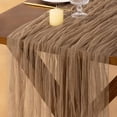 Gold Sheer Table Runner Metallic Foil Sequin Tulle Gauze Chiffon Party ...