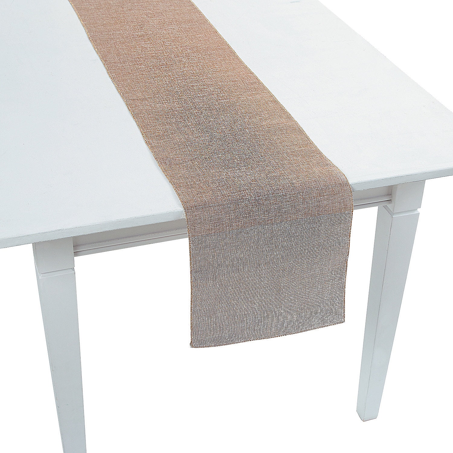 Gold Shimmer Burlap Table Runner (7Ft) - Home Decor - 1 Piece - Walmart.com