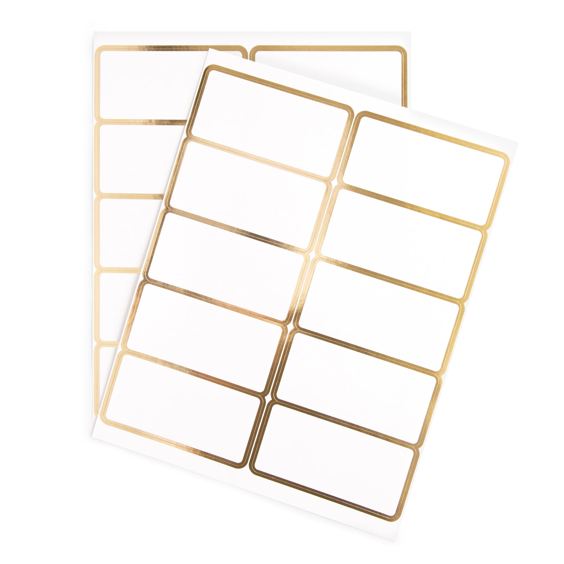 Gold Shipping Label Stickers by Recollections - 4" x 2" Elegant Gold ...