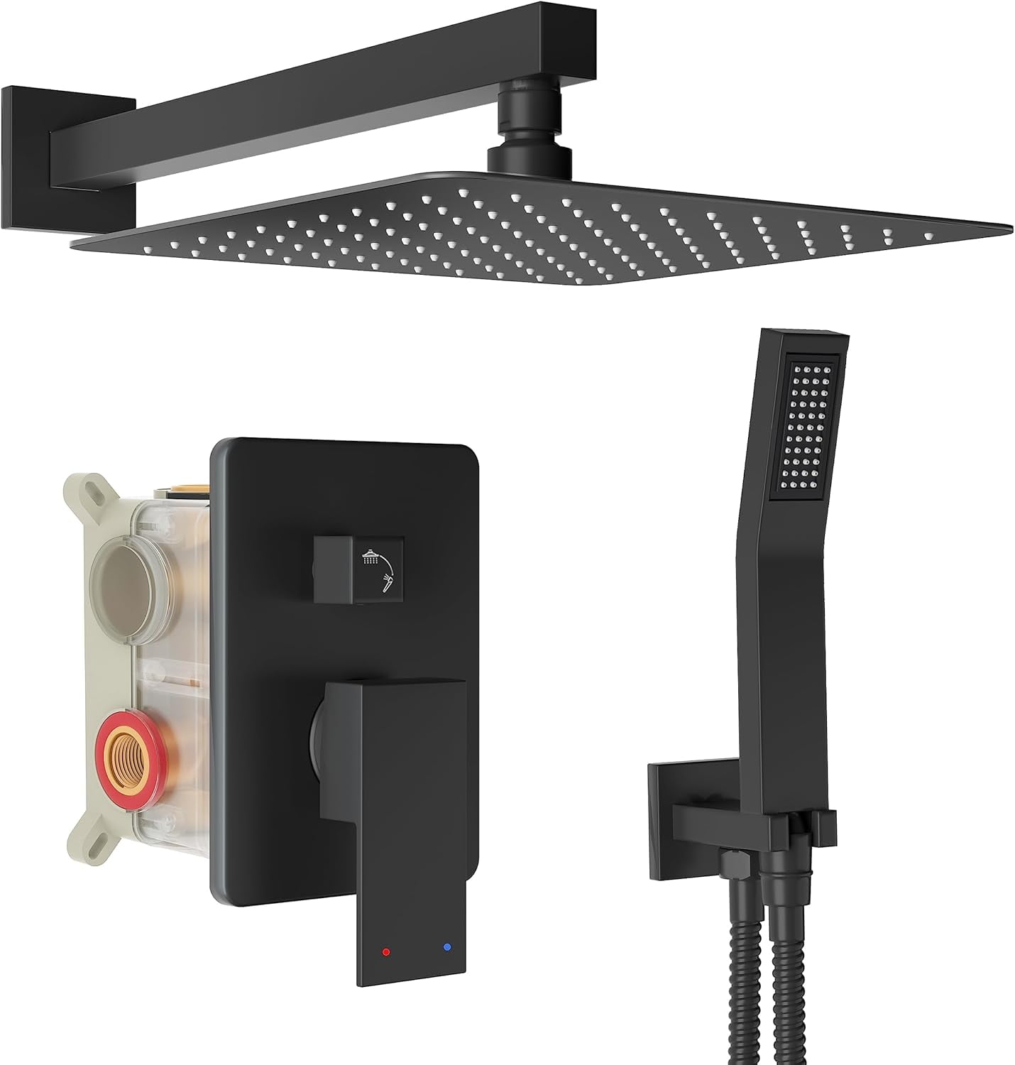 Gold Shower System with Tub Spout All Metal Tub Shower Faucet Set with ...