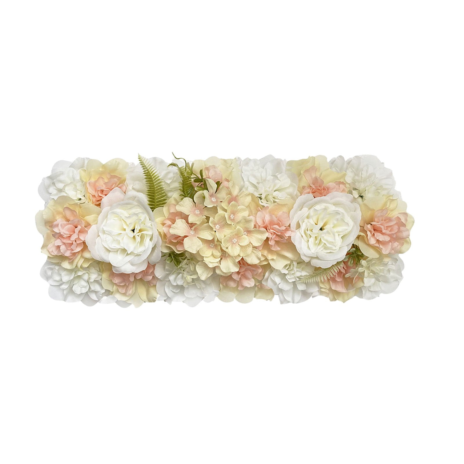Gold Silk Rose Flower Wall Panel, 3D Artificial Flower Mat for Wedding ...